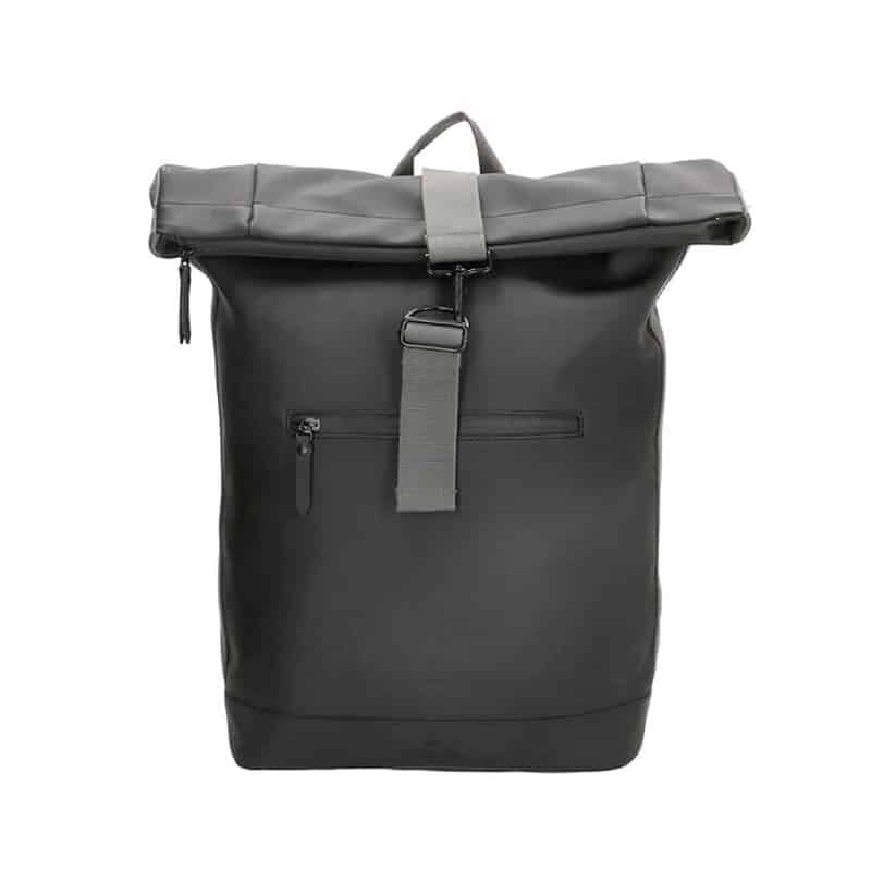 Charm London Neville Waterproof Roll Top Backpack Black — THEBAGSTORE.nl