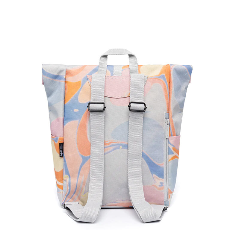 Lefrik Roll Mini Backpack Printed Marble — THEBAGSTORE.nl