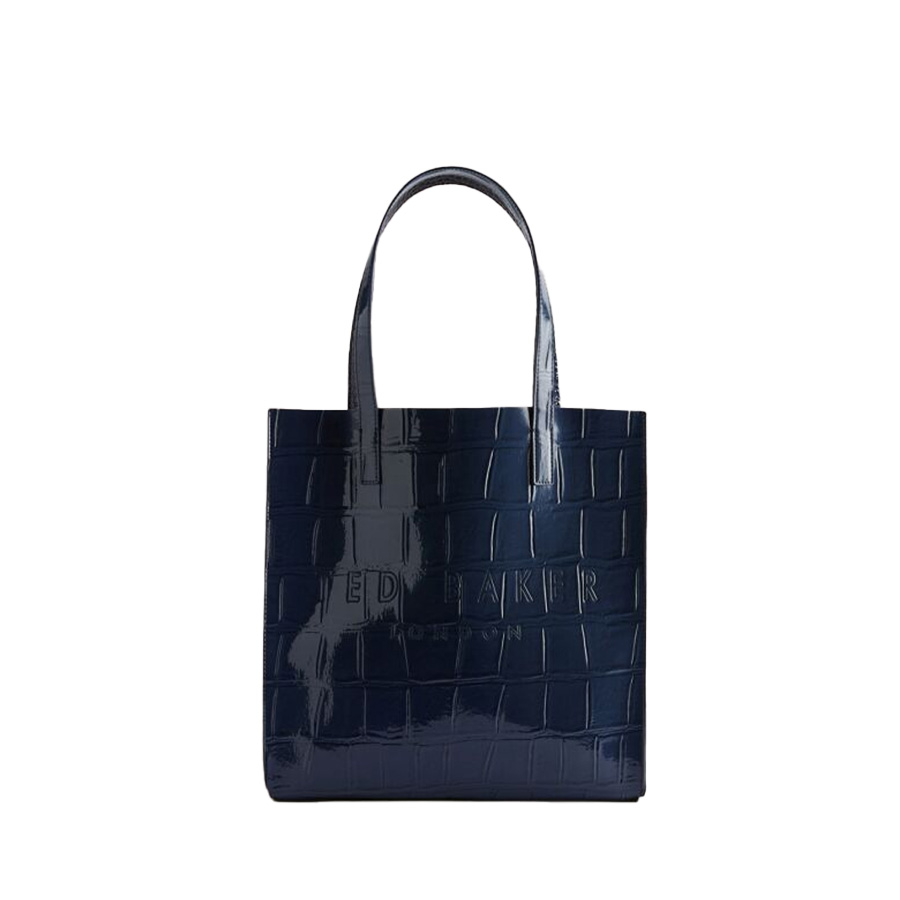 Ted Baker Reptcon Croc Detail Small Icon Dark Blue — THEBAGSTORE.nl